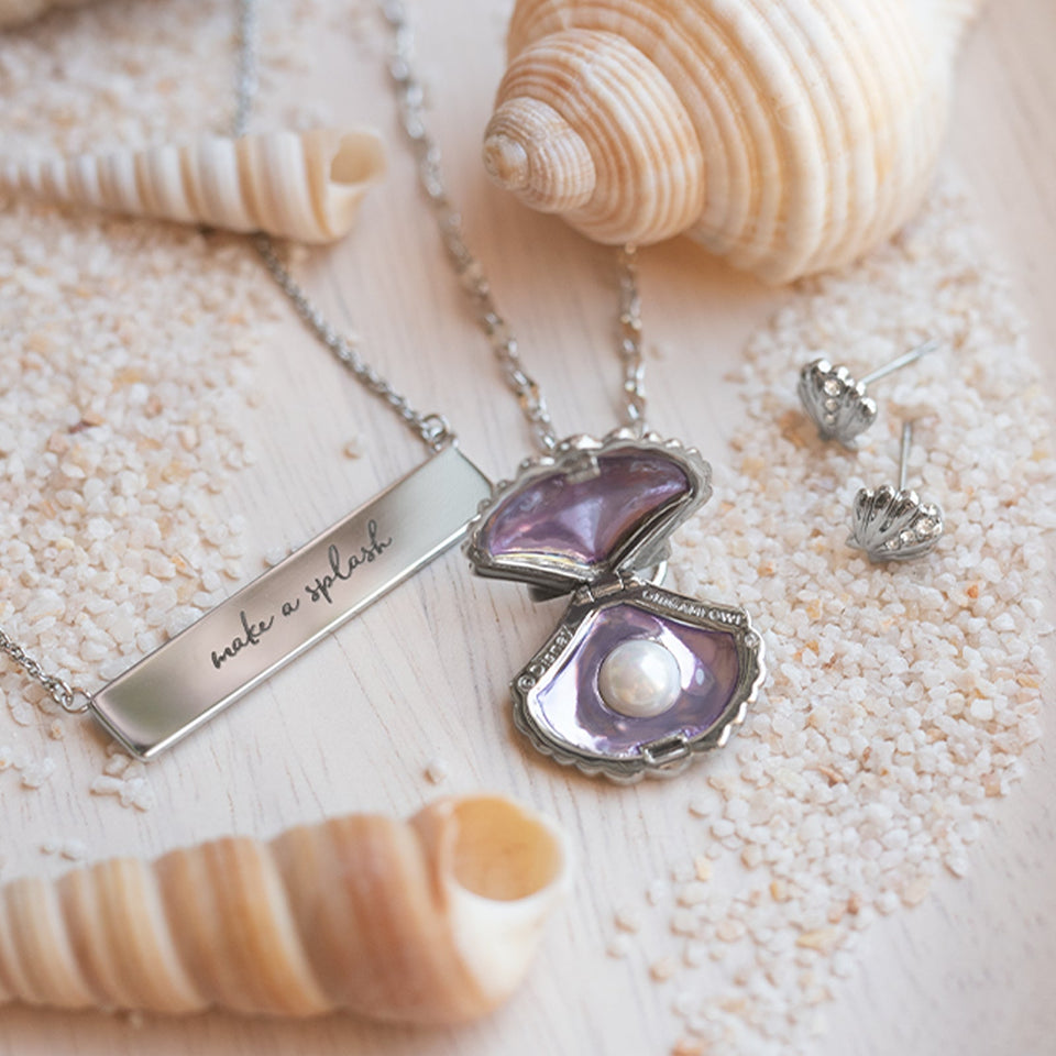 Disney Silver Ariel's Seashell Locket with Pearl – Origami Owl